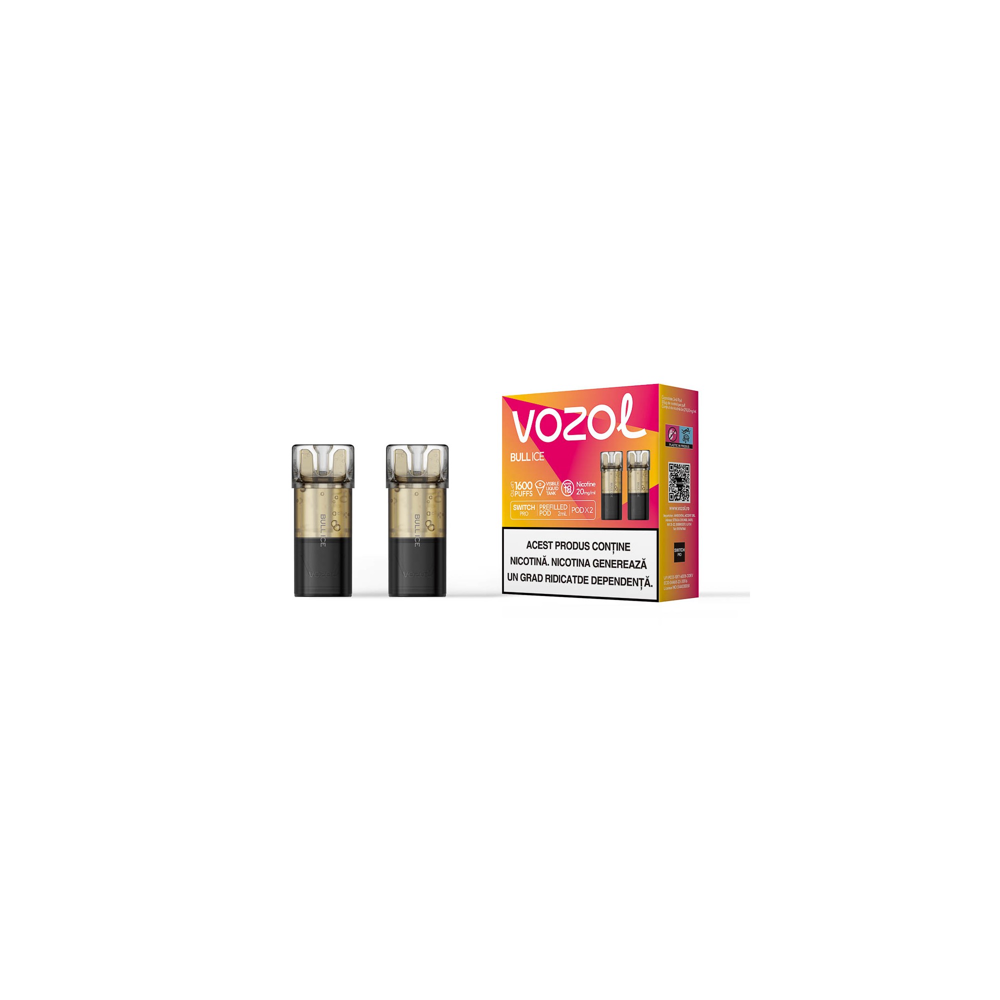 Cartus de unica folosinta SWITCH PRO BULL ICE » Vozol Cartus de unica folosinta SWITCH PRO BULL ICE » Vozol
